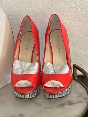 Boutique 9 | Shoes | Boutique 9 Red Patent Leather Pumps 8 | Poshmark